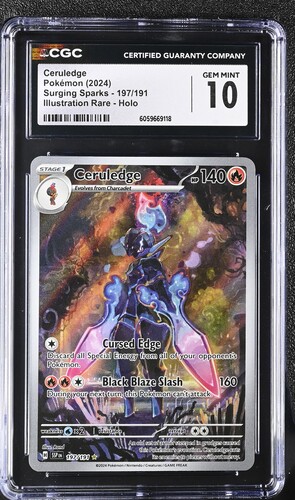 CGC 10 - Ceruledge - Surging Sparks- #197 - Grade It